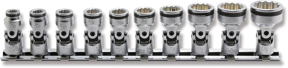 1/4" Sq. Drive SAE Universal 12-Point NUT GRIP® Socket Set – Ko-ken USA