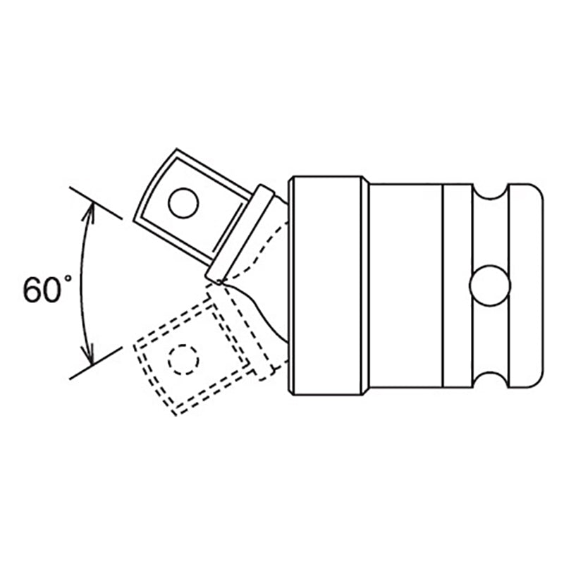 1/2 Sq. Dr. Impact Ball Type Universal Joint Length 65mm – Ko-ken USA