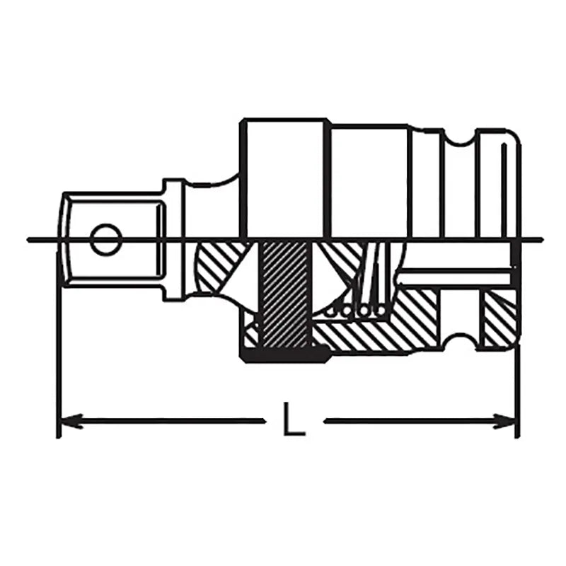 1/2 Sq. Dr. Universal Joint 1/2 Square Length 65mm Pin type – Ko-ken USA