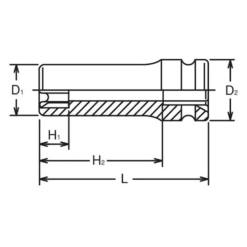 3/4 Sq. Dr. Impact Deep TORX® E26 Socket - Length 100mm – Ko-ken USA
