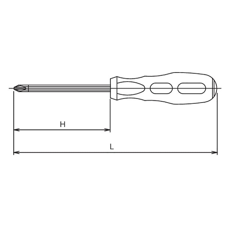 Phillips Blade Through type Screwdriver PH3 Length 270mm – Ko-ken USA