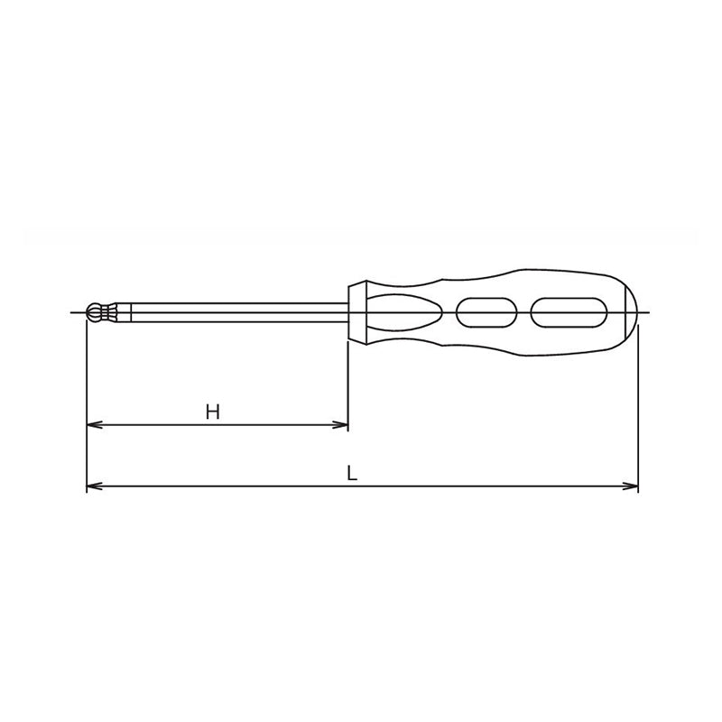Screwdriver 7mm Ballpoint Hex Length 245mm – Ko-ken USA