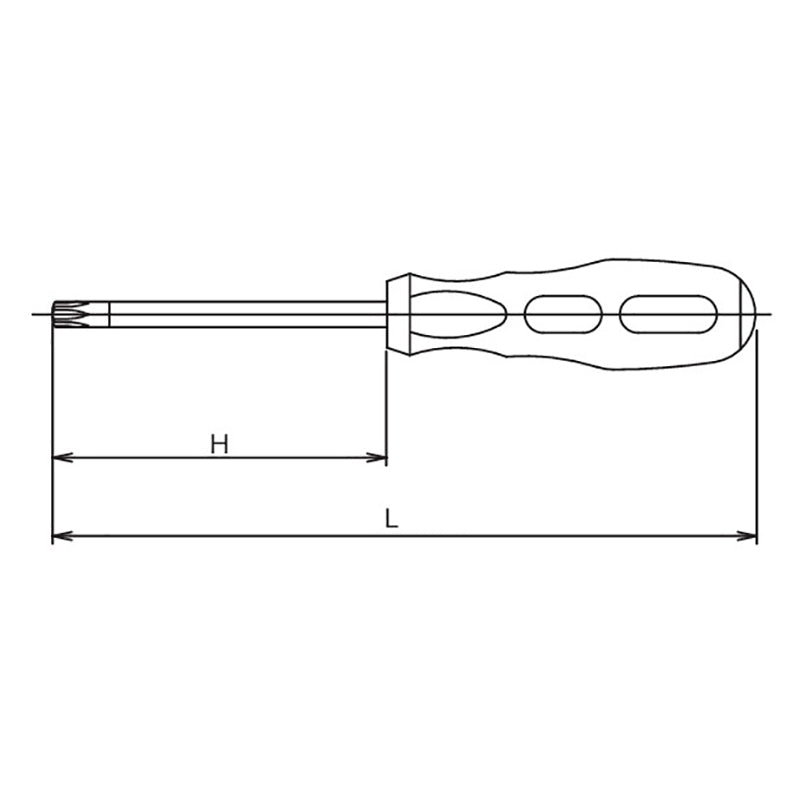 Tamper-Resistant TORX® Screwdriver T15H - Length 150mm – Ko-ken USA
