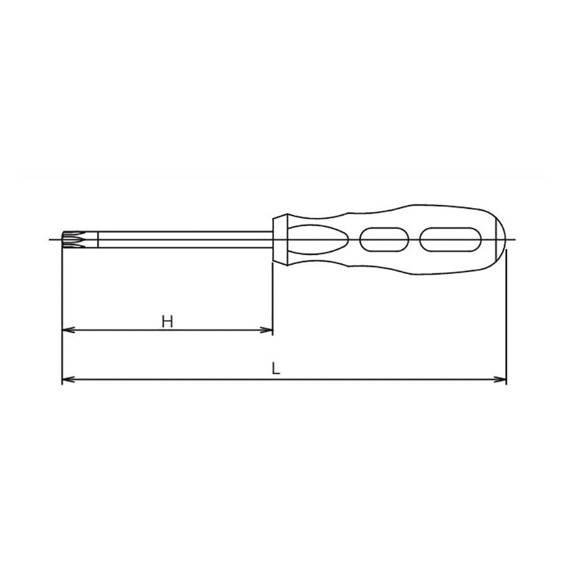 Tamper-Resistant TORX® T27H Screwdriver - Length 235mm – Ko-ken USA