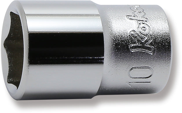 1/4 Sq. Dr. 6 point chrome Metric Socket 10mm – Ko-ken USA