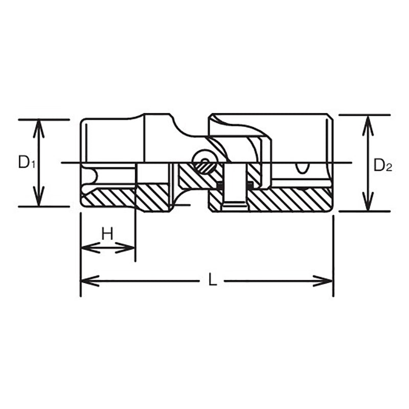 3/8 Sq. Dr. Universal TORX® E18 Socket - Length 53.5mm – Ko-ken USA