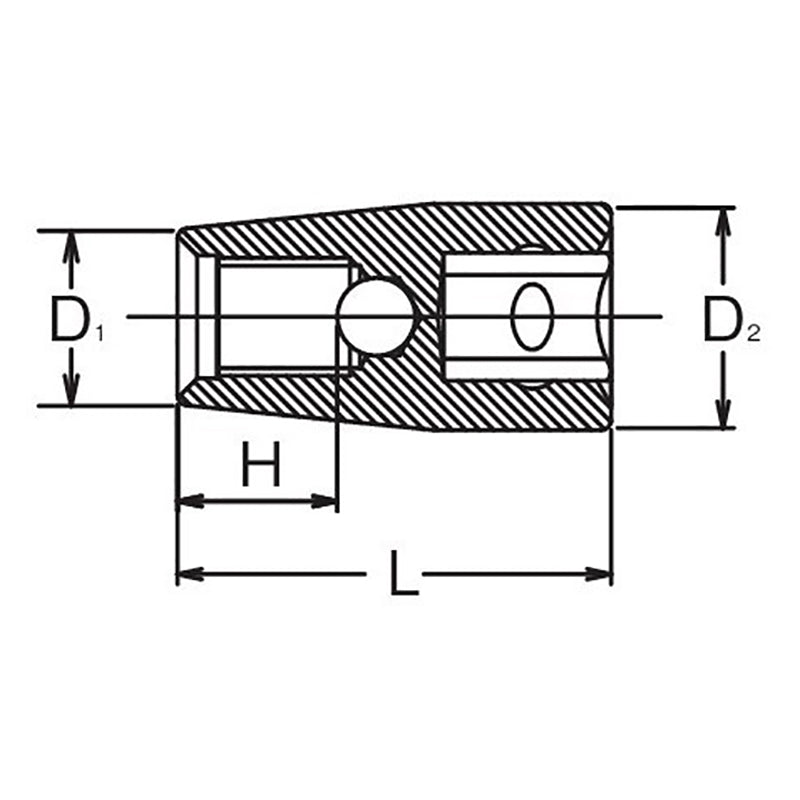 1/2 Sq. Dr. Stud Bolt Setter M7 X 1.0 Length 37mm – Ko-ken USA