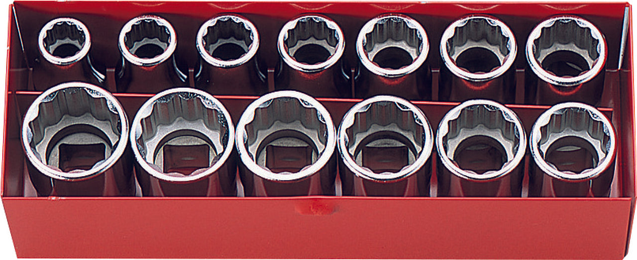 1/2 Sq. Dr. 13 Piece 12-Point Metric Socket set 10-22mm – Ko-ken USA