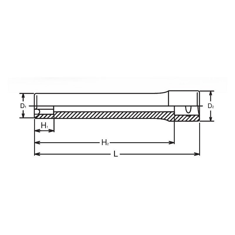 1/2 Sq. Dr. Extra Deep TORX® E12 Socket - Length 140mm – Ko-ken USA
