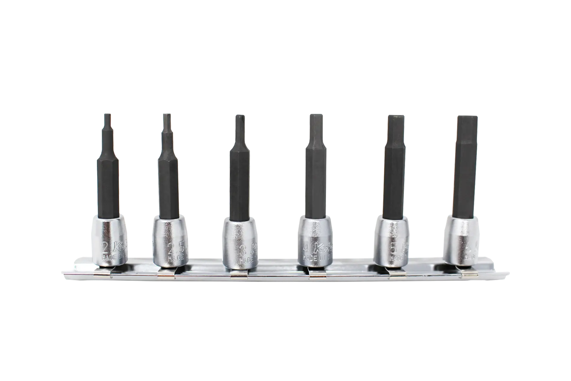 6 piece 1/4" Sq. Drive 50mm Hex Bit Socket Set 2-6mm - Ko-ken USA