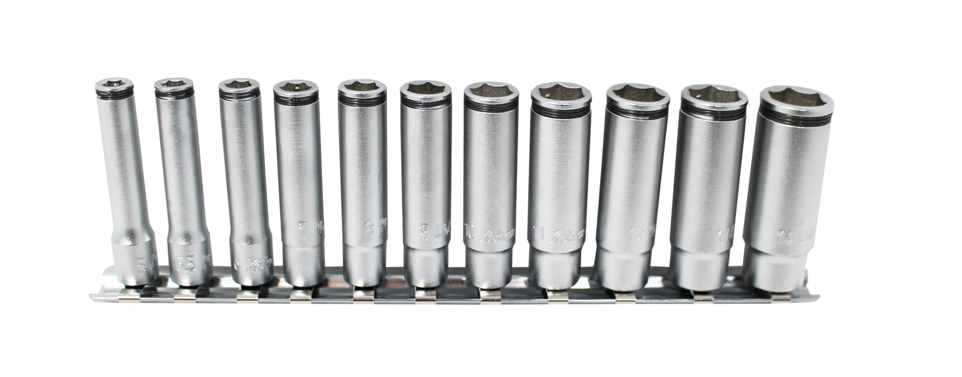 1/4 Sq. Dr. Deep NUT GRIP® Socket Set, 5-14mm - 11 pieces – Ko-ken USA
