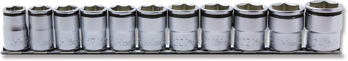 1/2 Sq. Dr. NUT GRIP® Socket Set, - 11 Pieces. 14-24mm - RS4450M/11 ...