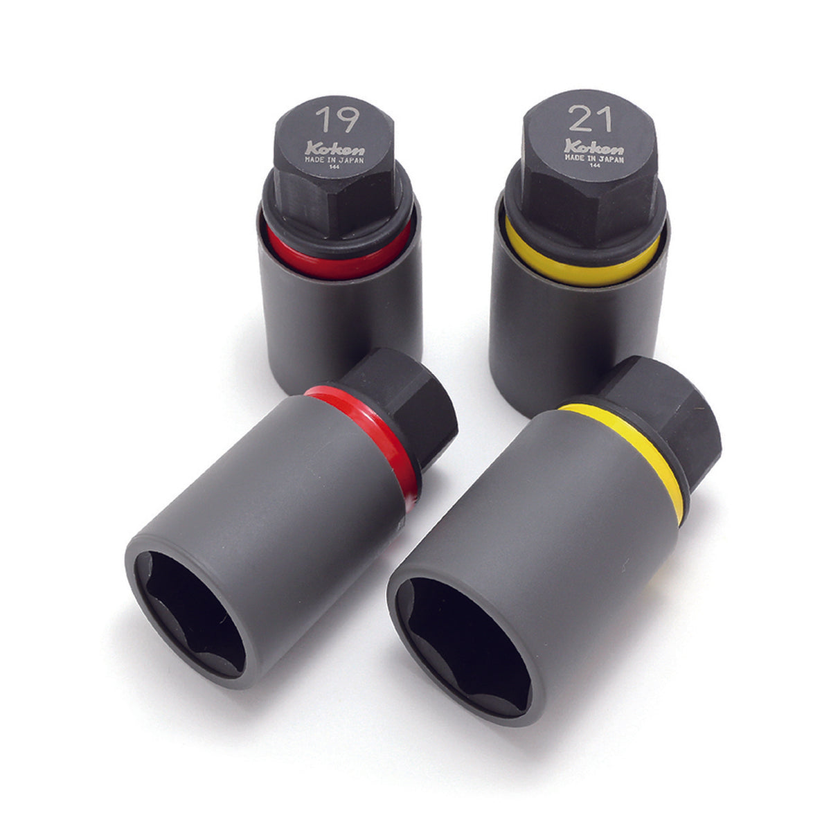 21 Hex Dr. Wheel Nut Adaptor Socket 21mm Extra Thin walled Length 55mm ...