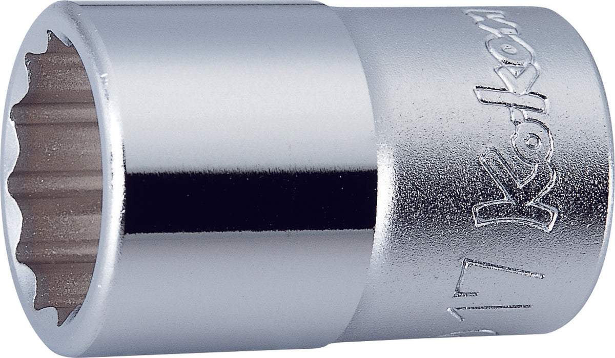 1/2 Sq. Dr. Socket 23mm 12 point Length 40mm – Ko-ken USA