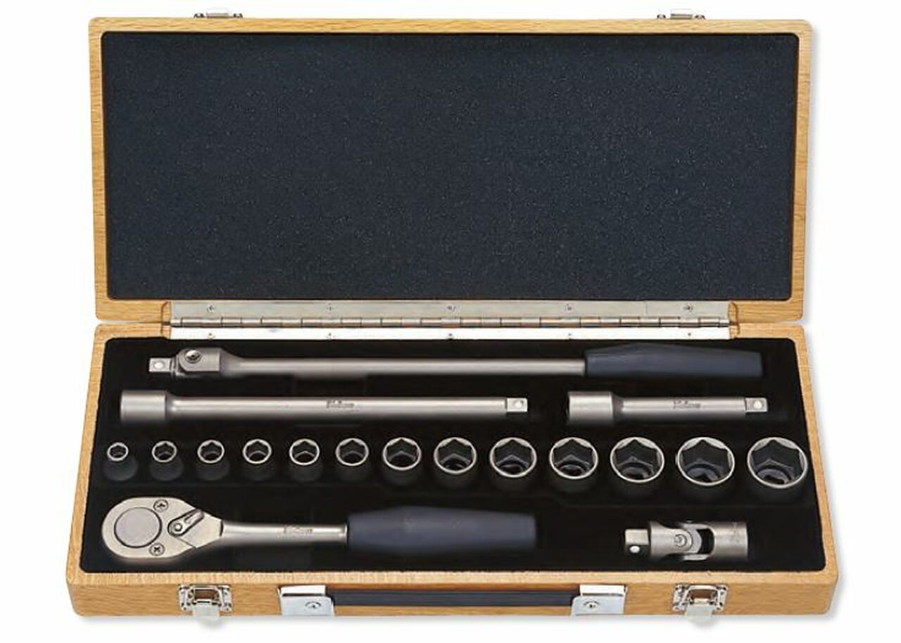 Titanium Penta-Drive 18 Piece 6-Point Metric Socket set 8-27mm – Ko-ken USA